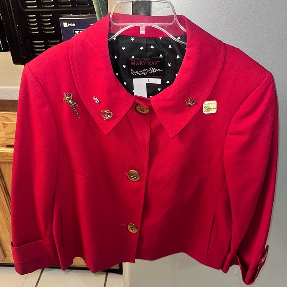 Mary Kay | Jackets & Coats | Mary Kay Womens Dark Red Blazer | Poshmark